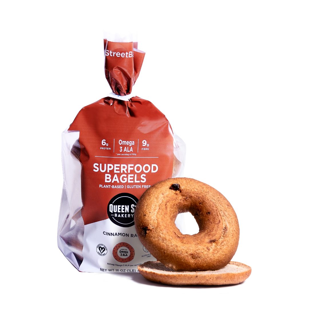 Cinnamon Raisin Superfood Bagel – Queen St. Bakery